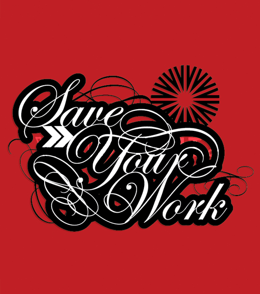 Vector Save Your Work Logo - Vectorvault - Vector Art