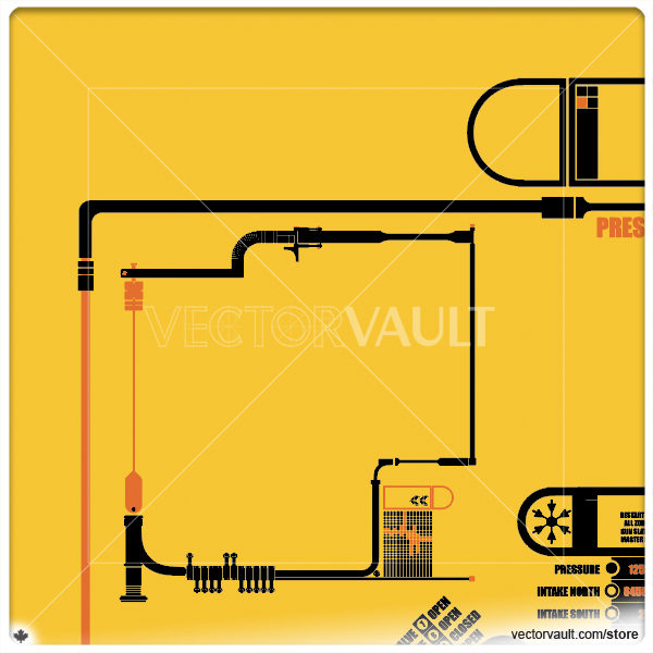 Vector Graphic Framing and Technical Elements - Vectorvault - Vector Art
