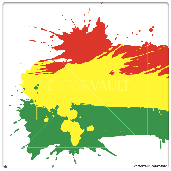 Vector RasTafari Emblem Crest RasTa Splash Stripes - Vectorvault ...